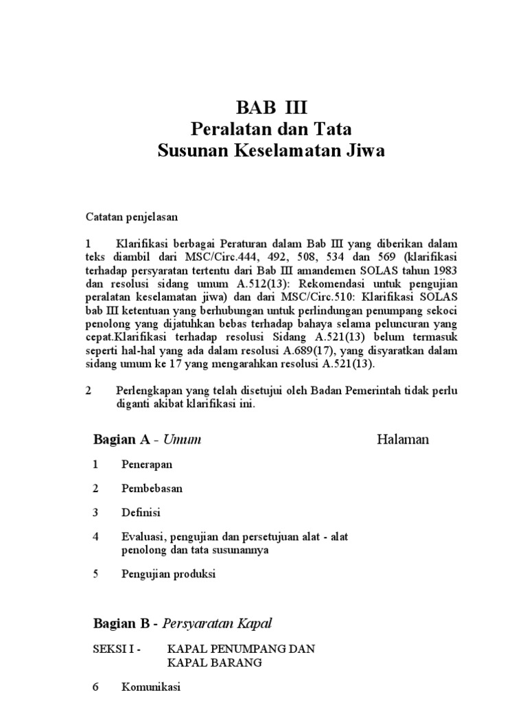 Bab III Daftar Isi | PDF