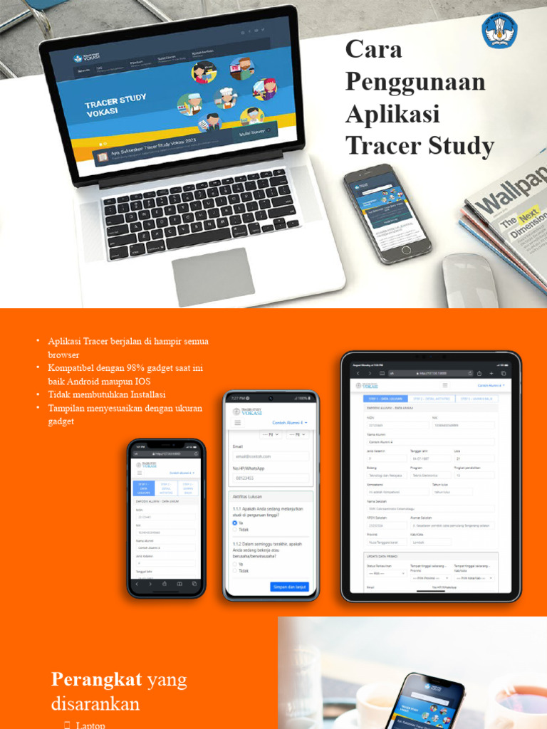 Panduan Penggunaan Aplikasi Tracer Study | PDF