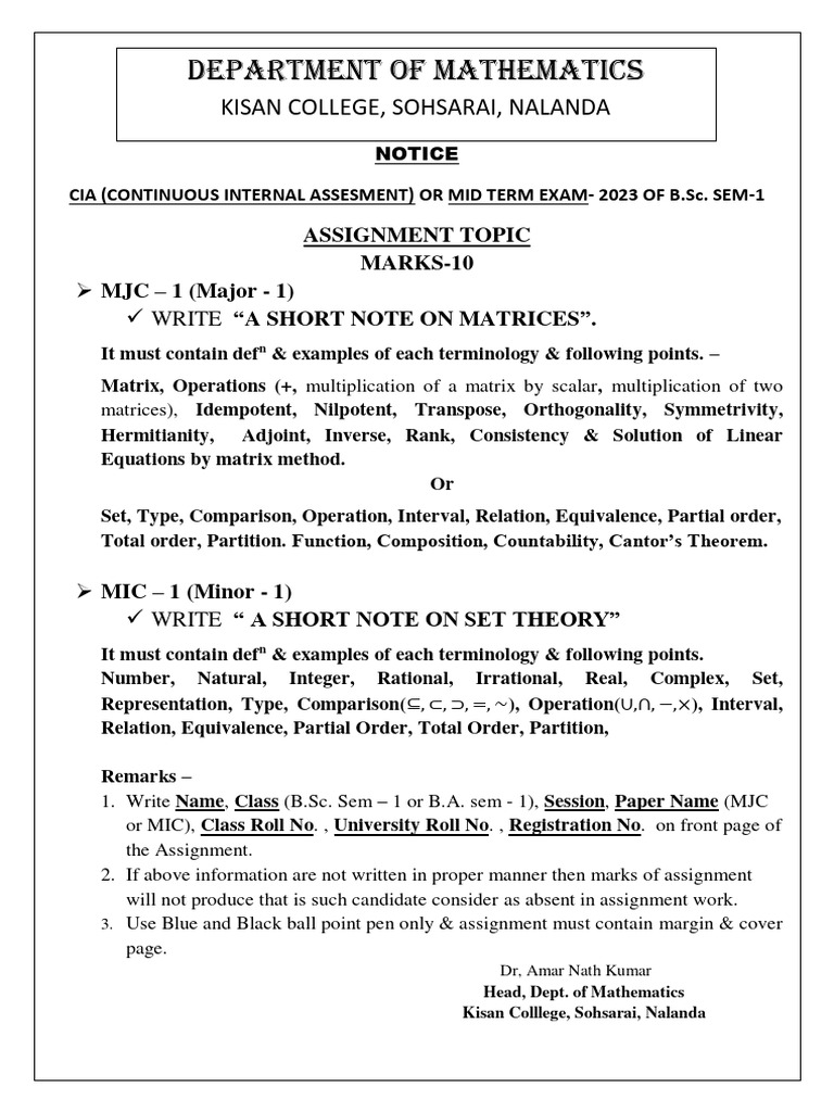 Assignment Sem 1 2023 PDF | PDF