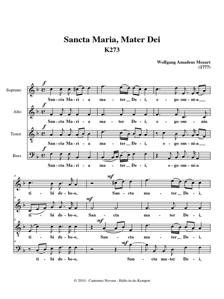 Sancta Maria, Mater Dei | PDF