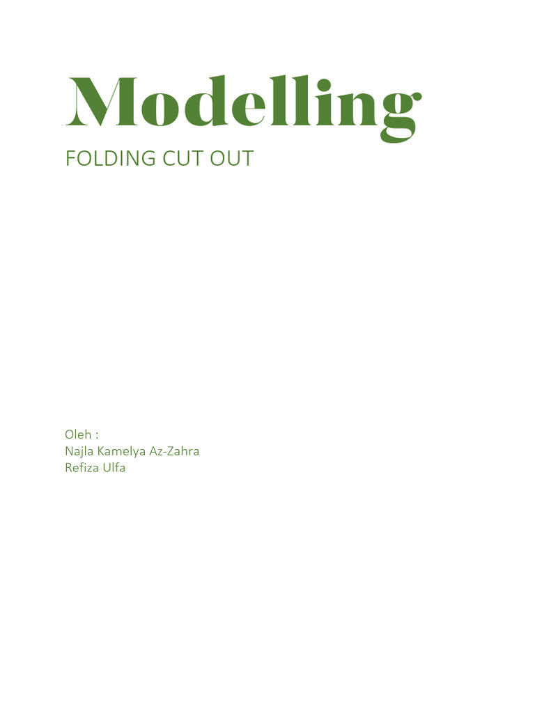 Modelling Folding Cut Out | PDF