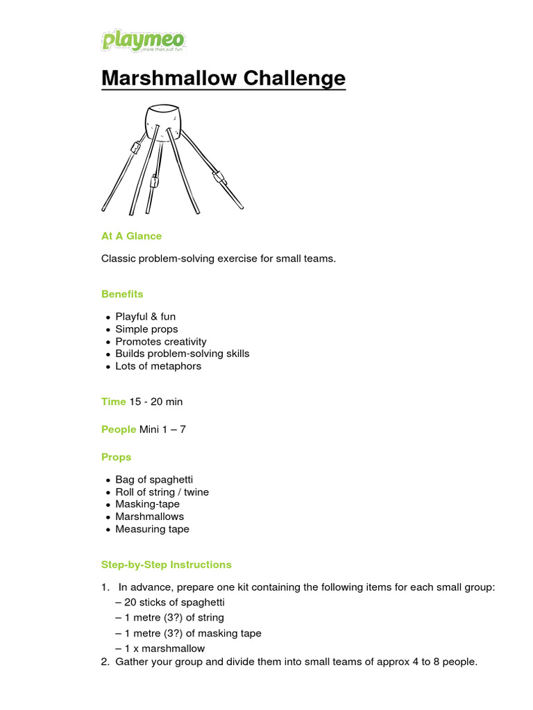 Marshmallow Challenge | PDF