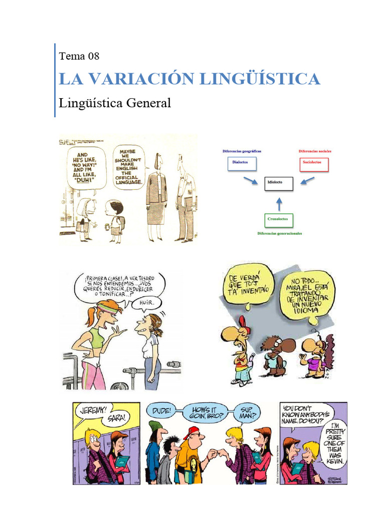 08 La Variación Lingüística | Download Free PDF | Dialecto | Lengua española