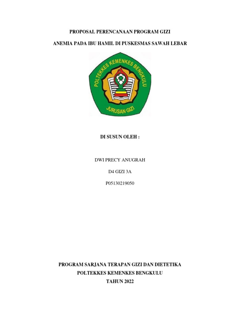11 - Proposal Penyuluhan Anemia Bumil | PDF
