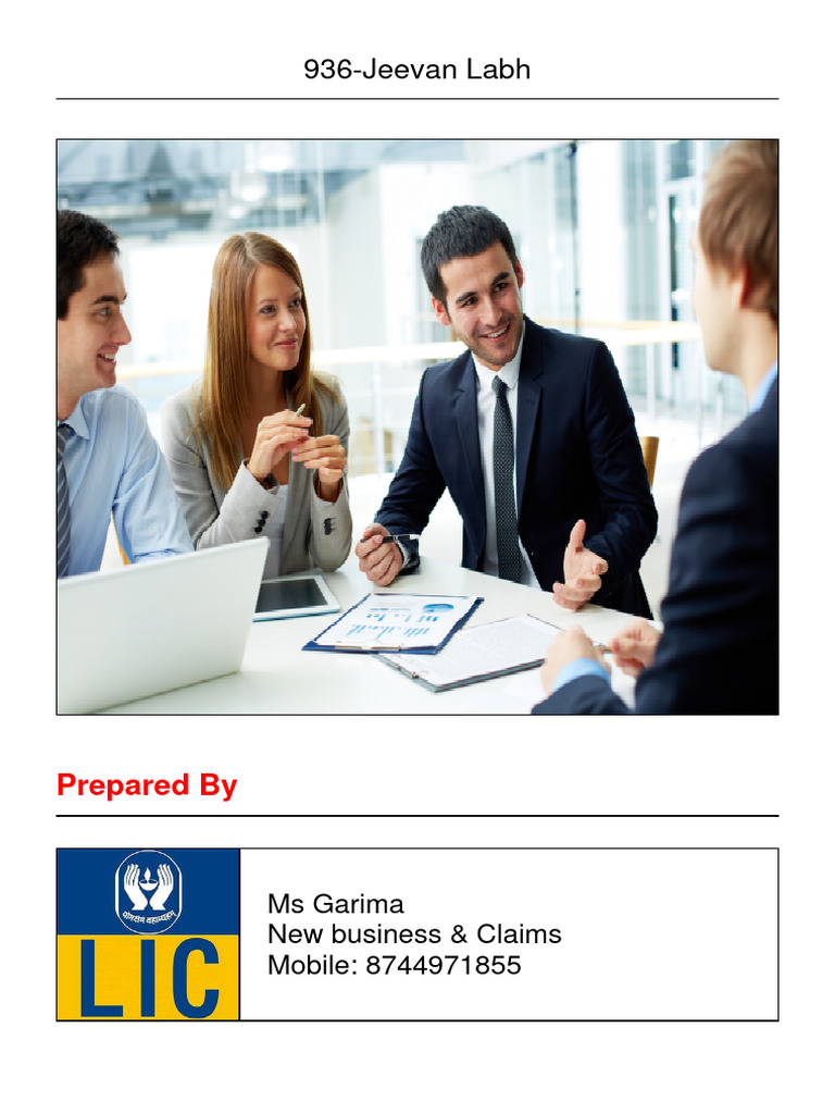 MR - 936-Jeevan Labh | PDF | Financial Services | Insurance
