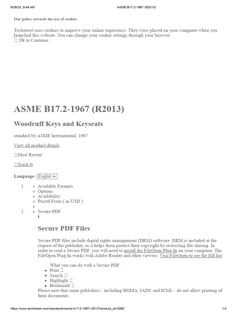 Asme B17.2-1967 (R2013) | PDF | Digital Rights Management | Http Cookie