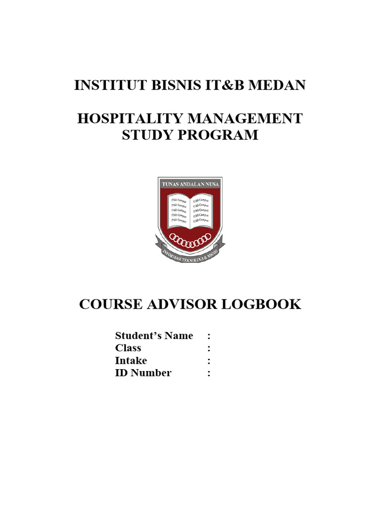 Hospitality Student Logbook | PDF