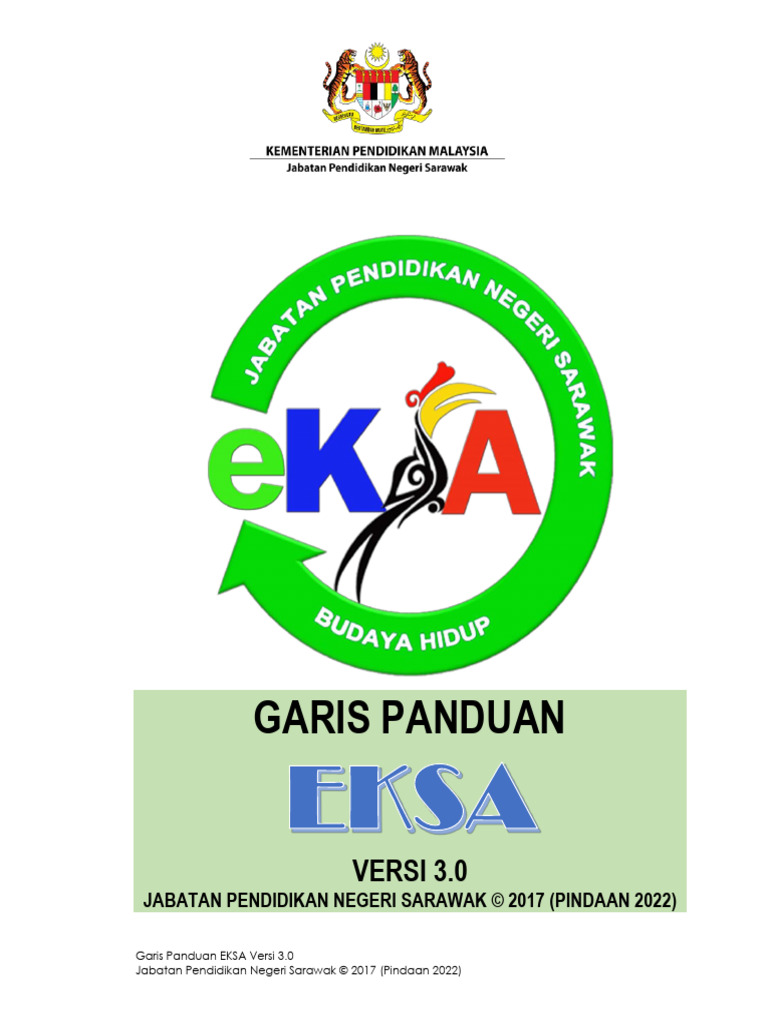 GARIS PANDUAN EKSA JPN Versi 3.0 EDIT 2022 | PDF | Bisnis | Seni