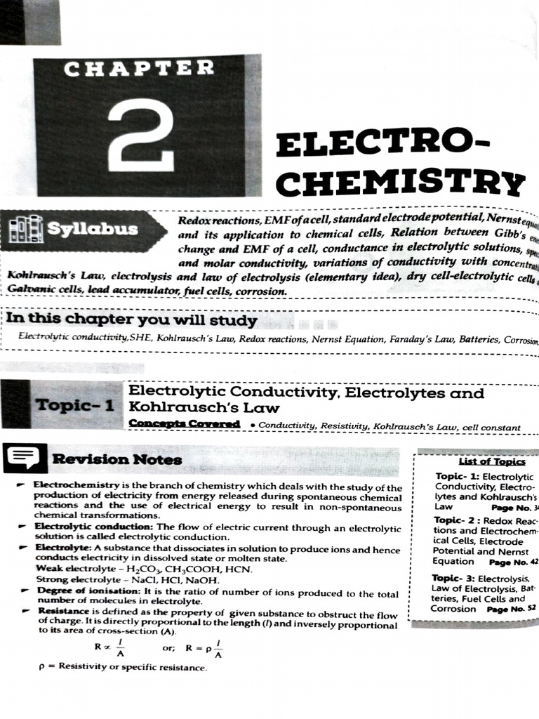 Electrochemistry | PDF