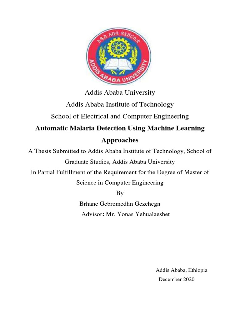 Automatic Malaria Detection Using Machine Learning Approaches Pdf