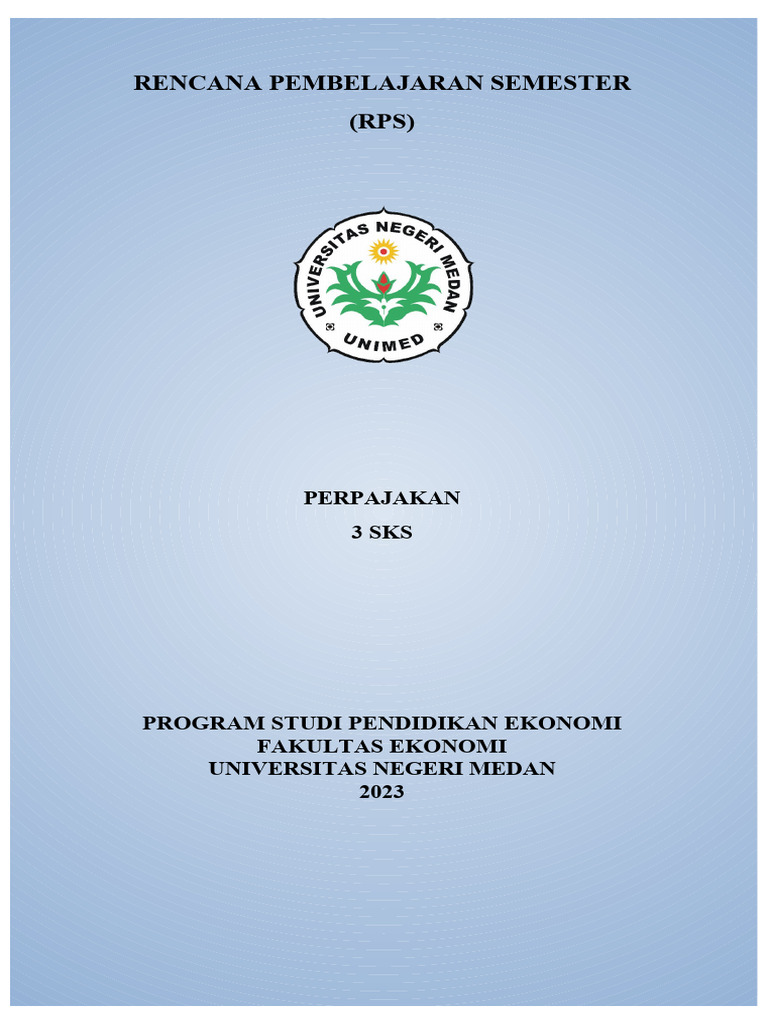 RPS - Kontrak Perpajakan 2023 | PDF