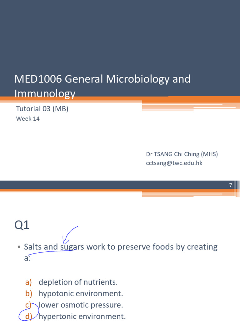 Microbiology & Immunology Quiz | PDF