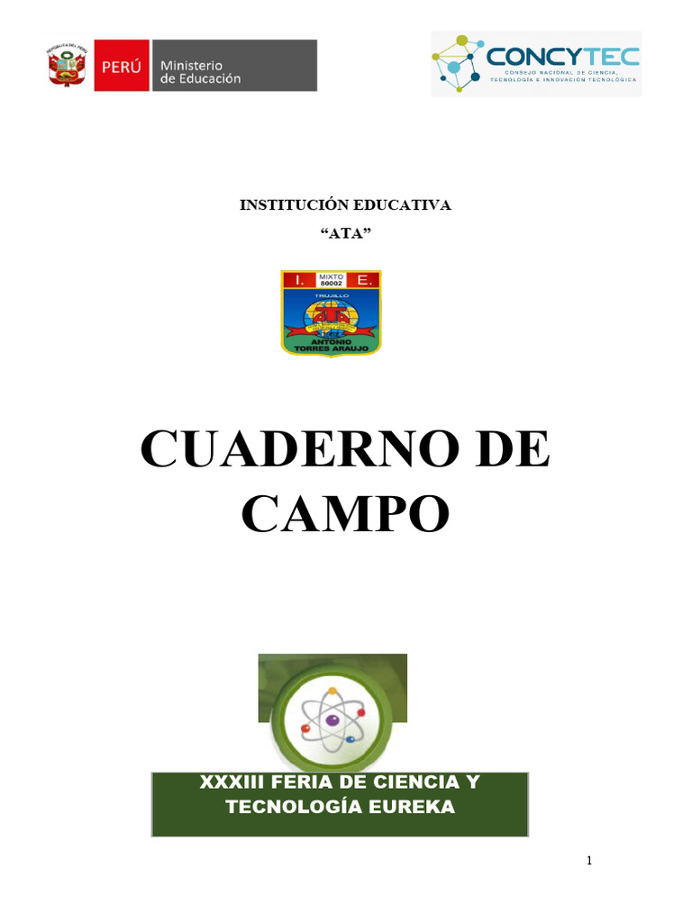 Cuaderno de Campo Secundaria | PDF