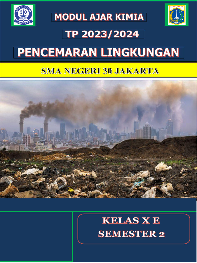 Modul Ajar Pencemaran Lingkungan Kelas X Fase e Sman 30 Jakarta | PDF | Karier & Perkembangan