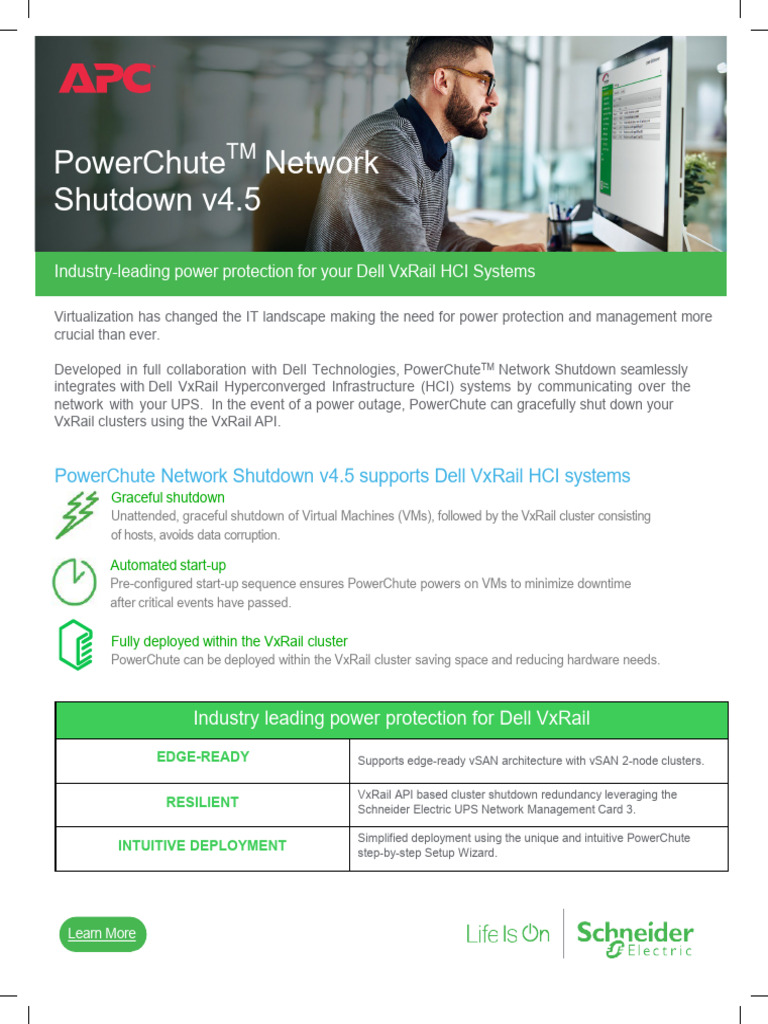PowerChute Network Shutdown v4.5 Brochure | PDF