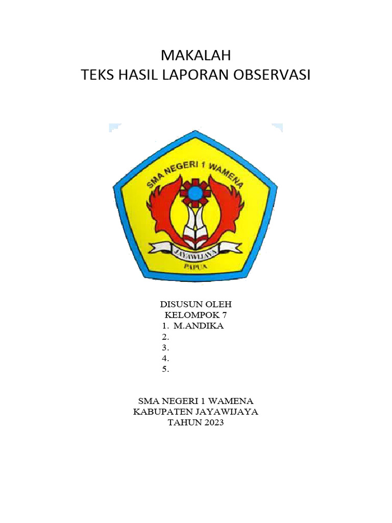 MAKALAH BHS. INDONESIA (TEKS LHO) | PDF