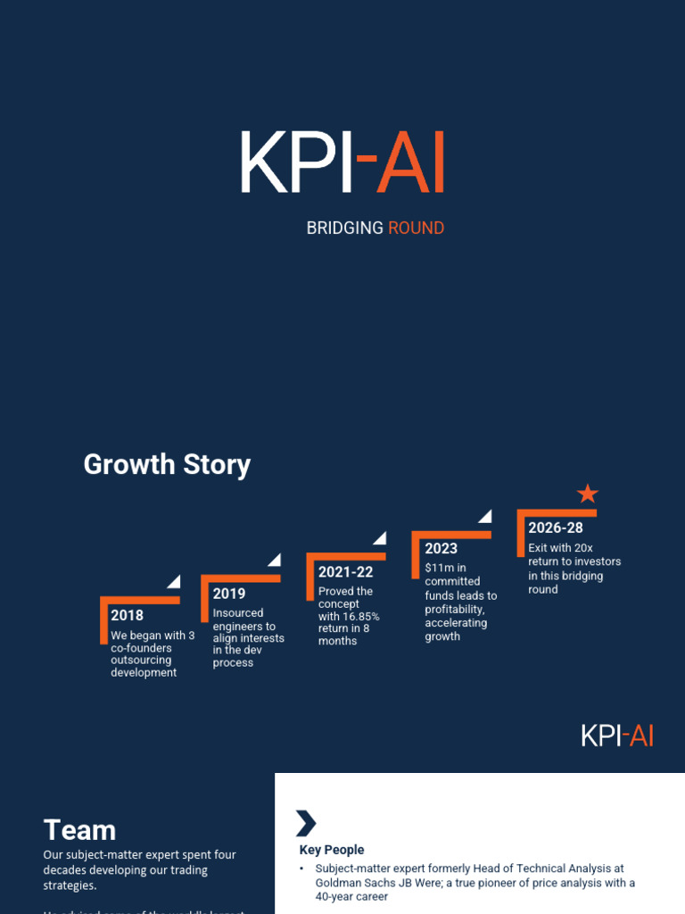 KPI-AI - Investor Deck - 0523 | PDF | Business | Finance & Money Management