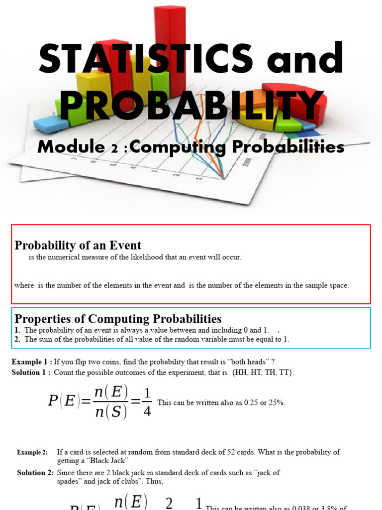 STATISTICS and PROBABILITY PPT2 | PDF | Probability | Statistics