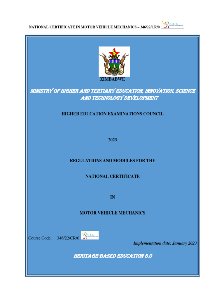 NC Motor Vehicle Mechanic Modile 2023 | PDF | Personal Protective ...