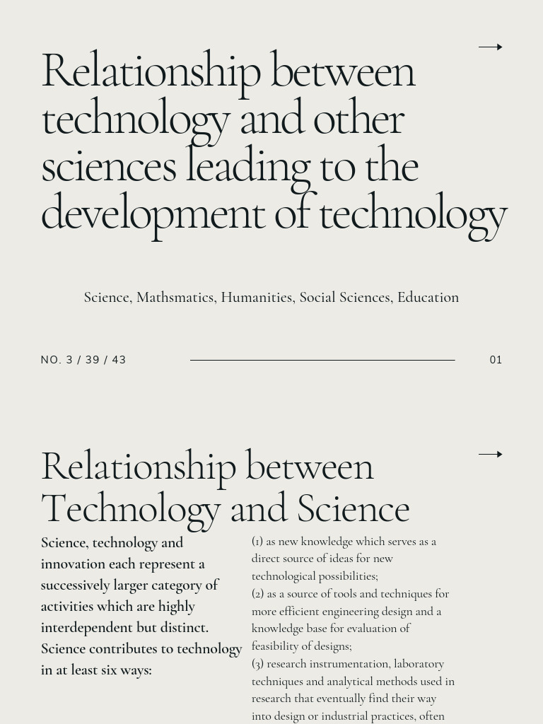 Science and Technology Interdependence | PDF | Science | Agriculture