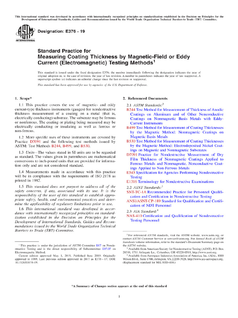 Astm E376-2019 | PDF