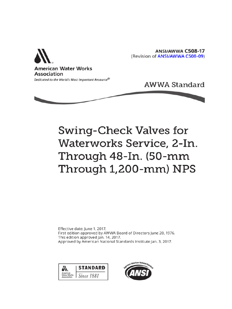 Awwa C508-17 | PDF
