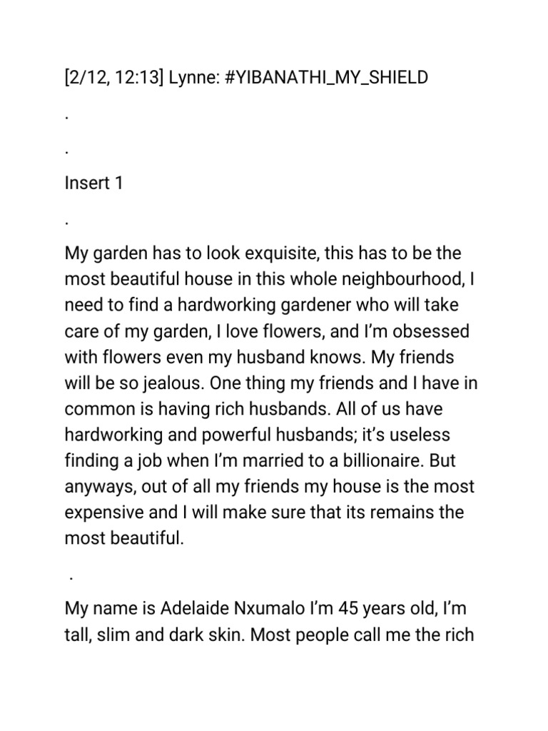 Yibanathi My Shield | PDF