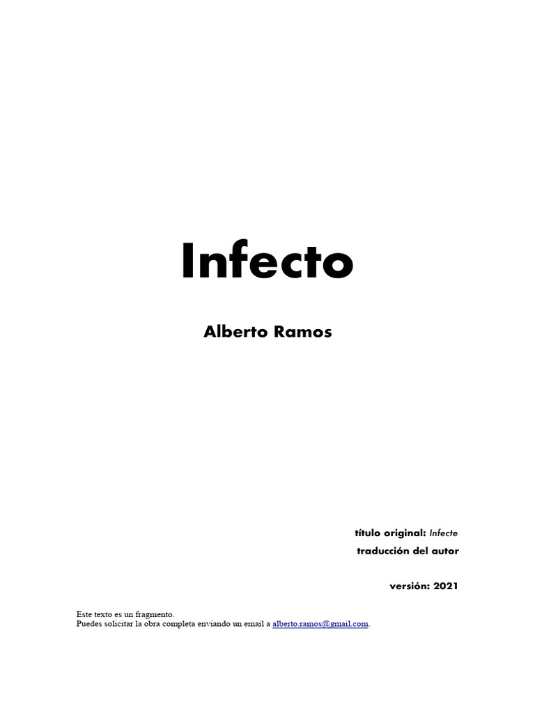 Infecto 2021 Fragmento | PDF | Novela negra, policíaca y suspenso