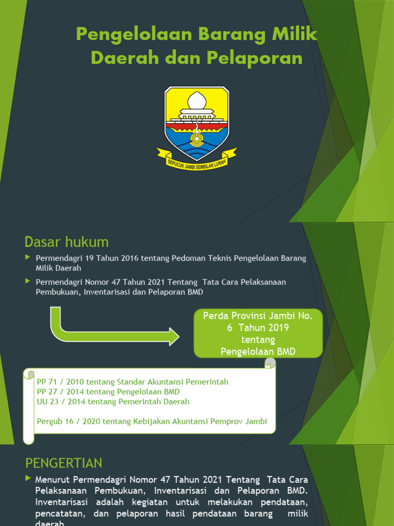 Erlis Pengelolaan BMD Dan Pelaporan Dinas Kesehatan 2023 | PDF