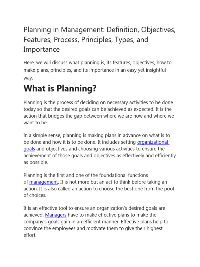 Planning Pdf