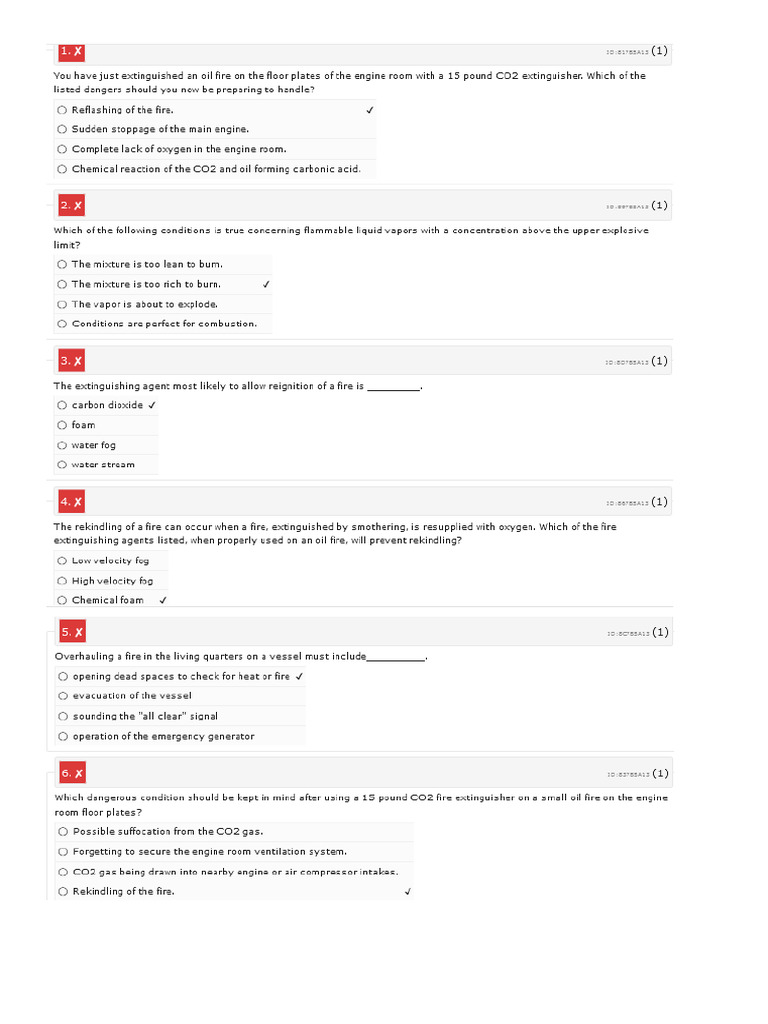 FF Process Hazards MCQ | PDF