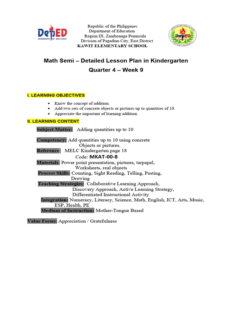 COT2 Lessonplan 2023 | PDF | Teachers | Lesson Plan