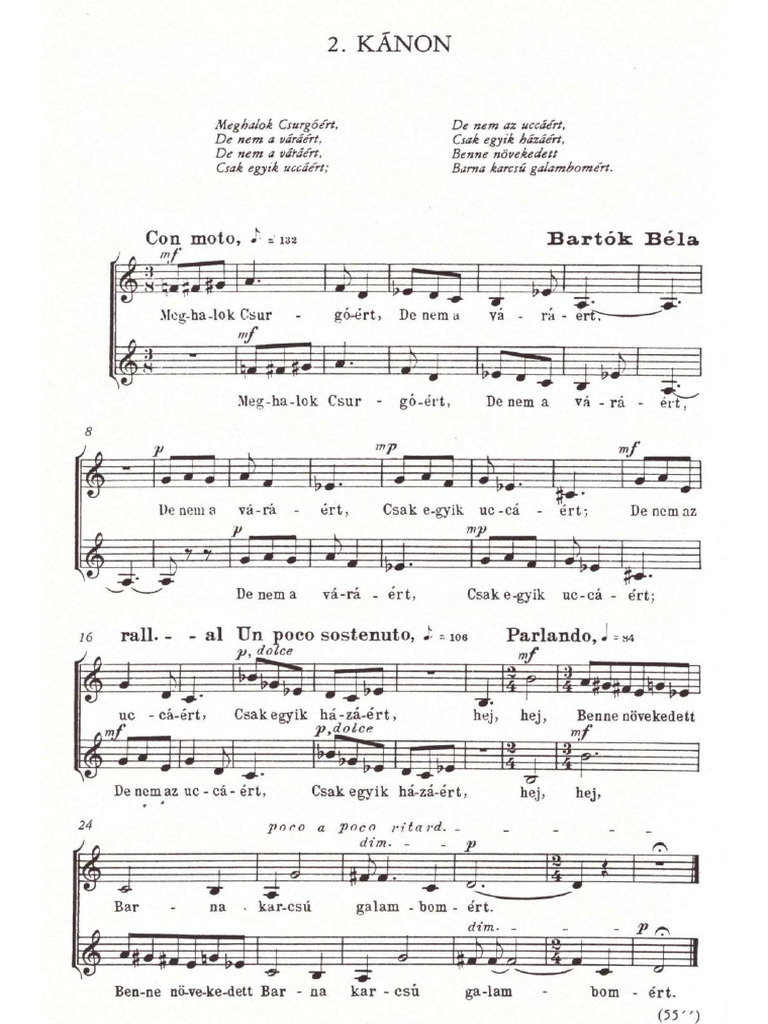 Bartók Kánon | PDF