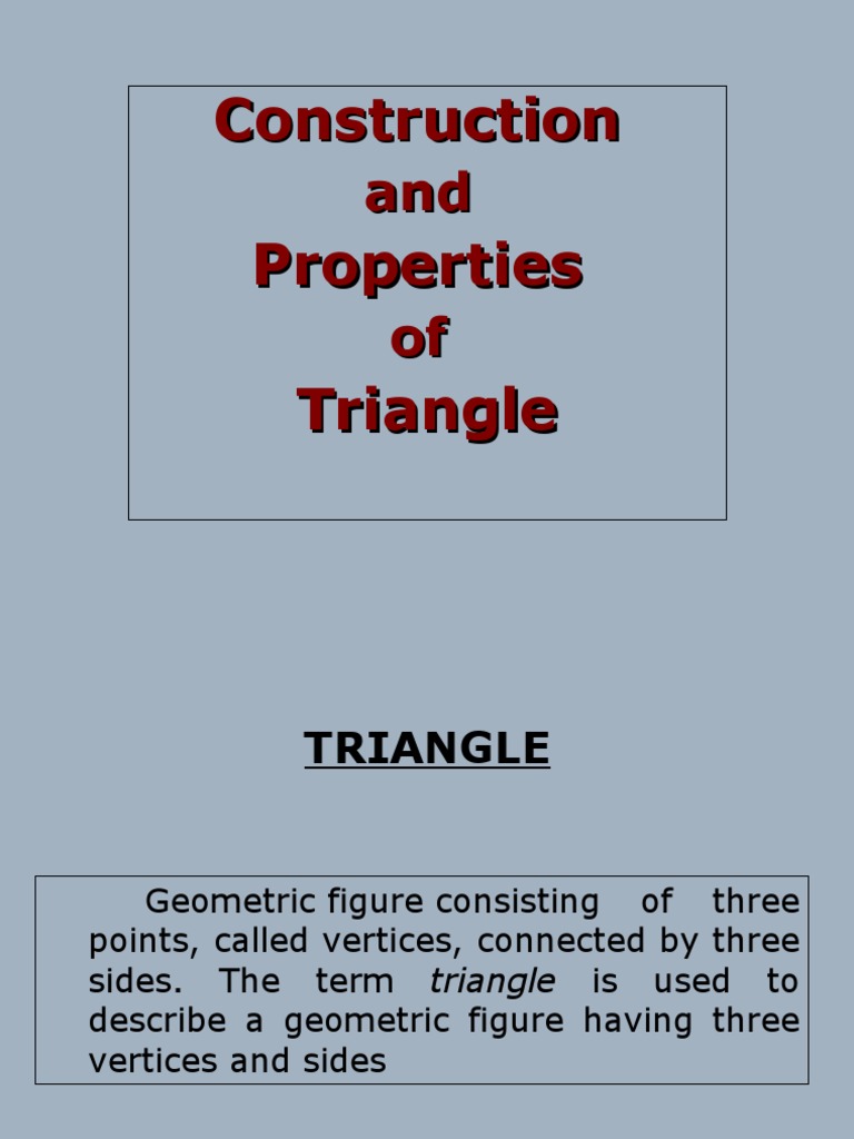 Properties and Types of Triangles | PDF | Triangle | Euclidean Plane ...