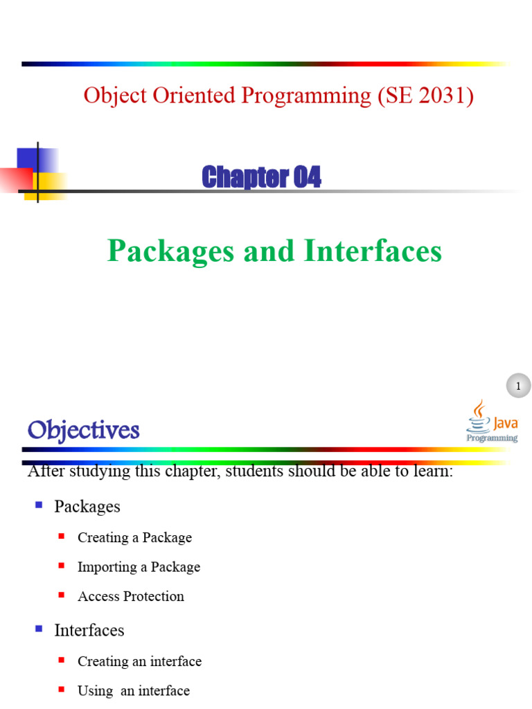 Chapter04 - Interface & Package | PDF | Method (Computer Programming ...