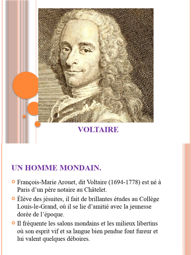 Voltaire : Candide et Philosophie | PDF | Candide | Voltaire