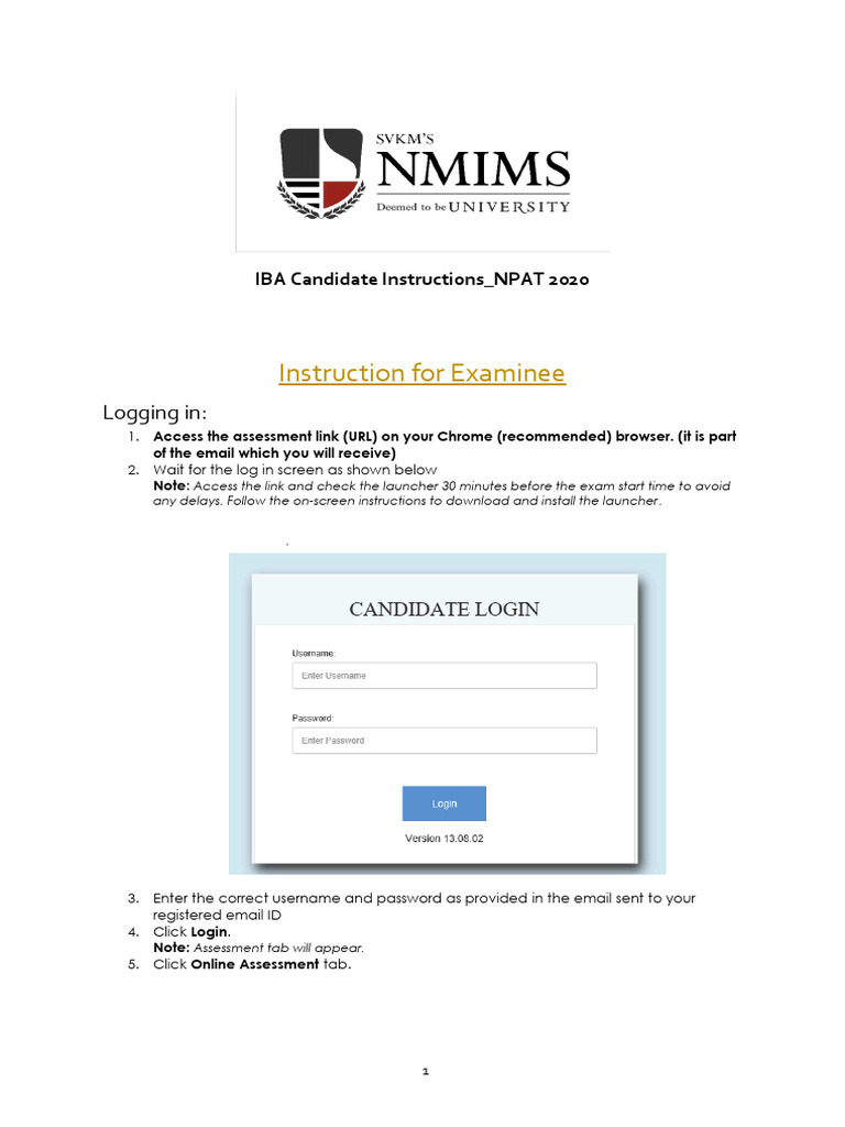 IBA Launcher and Assessment Instructions | PDF | Career & Growth