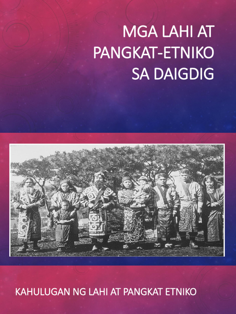 Mga Lahi at Pangkat-Etniko Sa Daigdig | PDF
