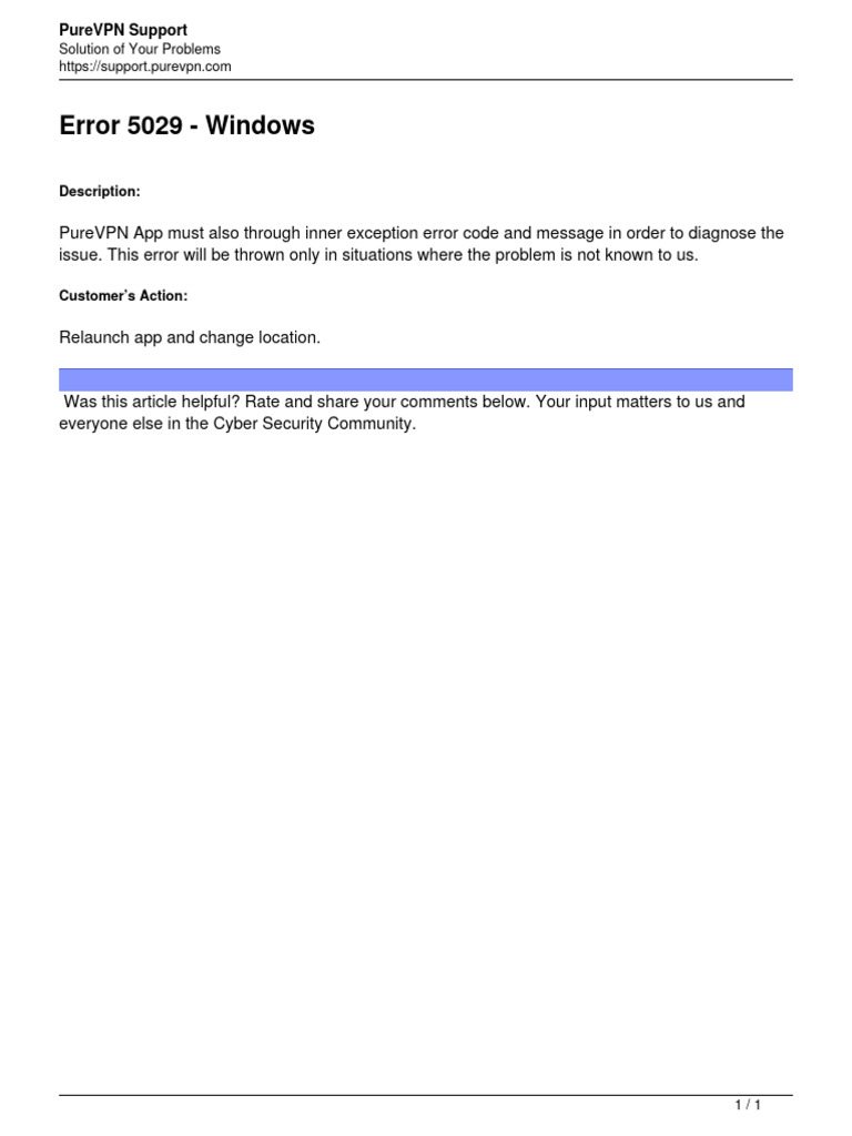 Error 5029 Windows | PDF