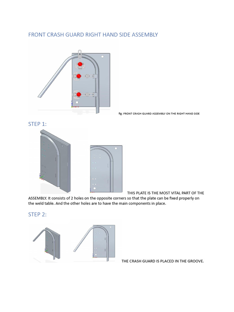 Front Crash Guard Right Hand Side Assembly | PDF