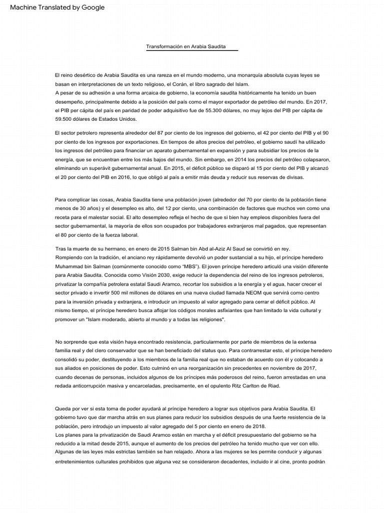 Case Transformation - in - Saudi - Arabia | PDF