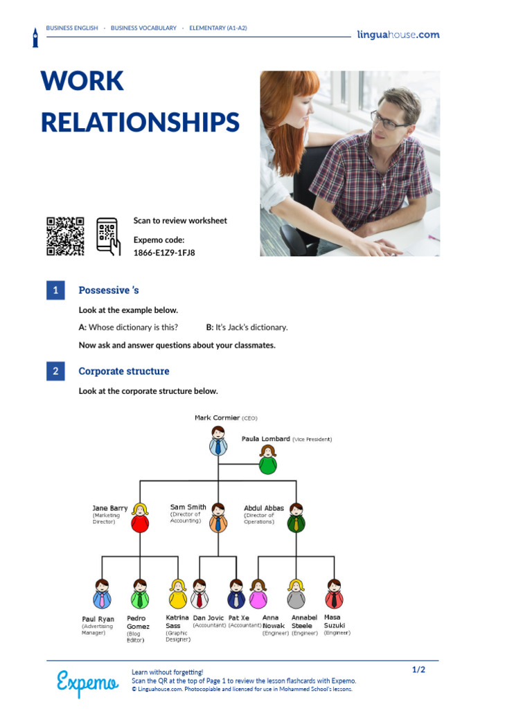 work-relationships-british-english-student-ver2 | PDF