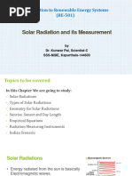 Solar Radiation Geometry | PDF | Angle | Latitude