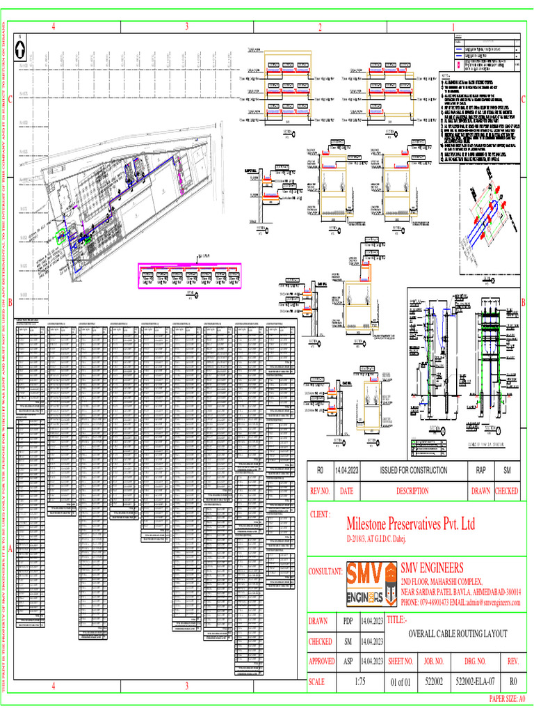 522002-ELA-07-R0 (Overall Cable Routing Layout) | PDF