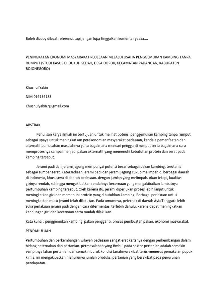 Contoh Karil Ut | PDF