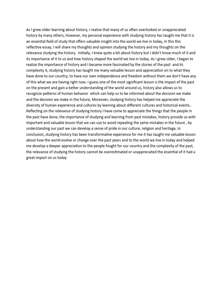 Study of History RPH | PDF