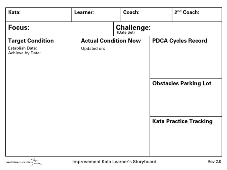 Improvement Kata Storyboard Overview | PDF | Computers