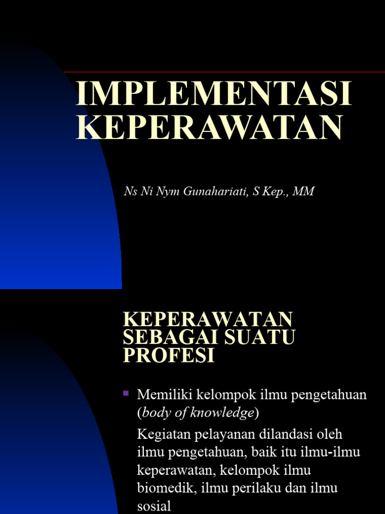 Implementasi Keperawatan | PDF