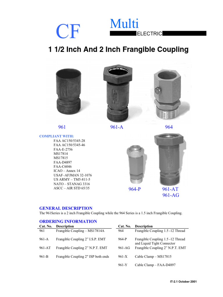CF Couplings PDF | PDF