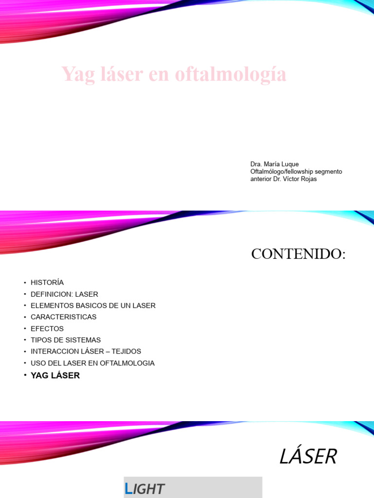 Yag Láser en Oftalmología: Usos y Efectos | PDF